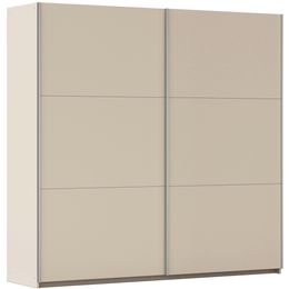 Schwebet&uuml;renschrank Rauch "Kleiderschrank Dreht&uuml;renschrank Schrank Garderobe KRONACH TOPSELLER", champagner, griffleisten alu, B:218cm H:210cm T:59cm, Holzwerkstoff, Schr&auml;nke, Schwebet&uuml;renschrank, optional ohne, mit 1 oder 2 Spiegel, viel Stauraum MADE IN GERMANY