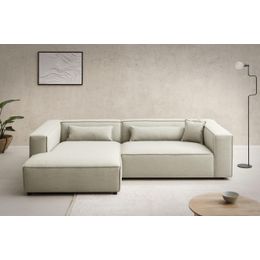 LeGer Home by Lena Gercke "PIARA XXL, Big-Sofa, Cord, Leinenoptik o. Strukturstoff, L-Form" wahlweise Ottomane rechts/links, Kedernaht, extra tiefe Sitzfl&auml;che