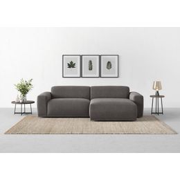 Trendmanufaktur "Braga, mit hochwertigem Kaltschaum, L-Form, in Cord erh&auml;ltlich" modernes Sofa, Couch mit hohem Sitzkomfort, 255/72/160 cm (B/H/T)