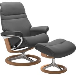 stressless "Sunrise" Relaxsessel mit Hocker, mit Signature Base, Gr&ouml;&szlig;e S, Gestell Eiche