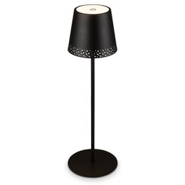 Briloner Leuchten LED Tischleuchte "KIKI", schwarz, 1, &Oslash; 12cm H: 38cm, 1 Stk., Leuchten, mit Akku, h&ouml;henverstellbar, USB-C, warmwei&szlig;, IP44, gr&uuml;n, 38 cm, LED Tischleuchte