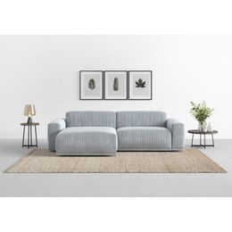 Trendmanufaktur "Braga, mit hochwertigem Kaltschaum, L-Form, in Cord erh&auml;ltlich" modernes Sofa, Couch mit hohem Sitzkomfort, 255/72/160 cm (B/H/T)