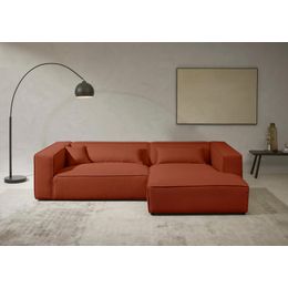 LeGer Home by Lena Gercke "PIARA XXL, Big-Sofa, Cord, Leinenoptik o. Strukturstoff, L-Form" wahlweise Ottomane rechts/links, Kedernaht, extra tiefe Sitzfl&auml;che
