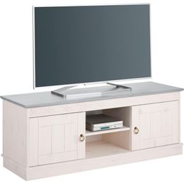 TV-Board OTTO HOME "Indra", grau (wei&szlig;, grau), B:120cm H:45cm T:40cm, Massivholz, Sideboards, TV-Board, wahlweise in 2 Breiten, Fernsehtisch