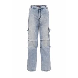 Cipo & Baxx Relax-fit-Jeans CIPO & BAXX "WD544", Damen, Gr. 27, L&auml;nge 34, iceblau, 97% Baumwolle, 3% Elasthan, relaxed fit extralang, Jeans, Baggy leichte Sommerjeans