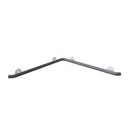 HEWI System 800 K Dusch-/Wannenhandlauf 950.35.1109992 762x762mm, St&uuml;tzen und Rosetten reinwei&szlig;, anthrazitgrau