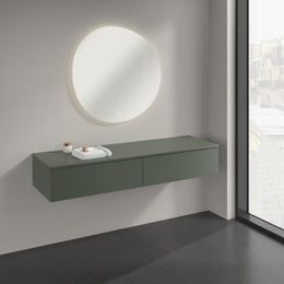 Villeroy & Boch Villeroy und Boch Antao Sideboard K42100HL 160x26,8x50cm, Waschbeckenplattenfarbe Lack, leaf green matt lacquer