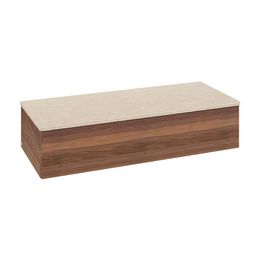 Villeroy & Boch Villeroy und Boch Antao Sideboard L41103HM 120x26,8x50cm, Waschbeckenplattenfarbe botticino, warm walnut