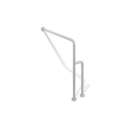 HEWI 801 Boden-Wandst&uuml;tzgriff 801.22.40095 850 x 834 mm, felsgrau