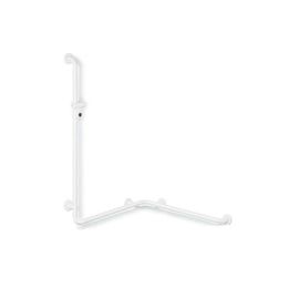 HEWI 801 Duschhandlauf 801.35.21098 762 x 1100 mm, signalwei&szlig;, mit Brausehalterstange
