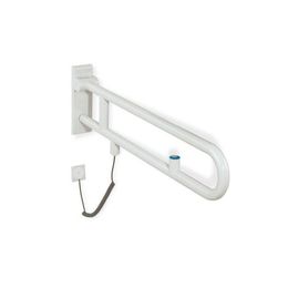 HEWI 801 E-Dreh-St&uuml;tzklappgriff 801.50.56097 850 mm, lichtgrau, Sp&uuml;ltaste