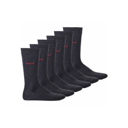 Kurzsocken Hugo "Socken 2P RS UNI CC 6er Pack", Herren, Gr. 43-46, grau, Obermaterial: 83% Baumwolle CO. 15% Polyamid PA. 2% Elasthan EL., Socken Kurzsocken