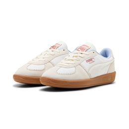 Sneaker Puma "PALERMO GENTLE MELD WNS", Damen, Gr. 37,5, wei&szlig; (warm wei&szlig;, melted caramel), Textil, mehrfarbig, Schuhe Sneaker