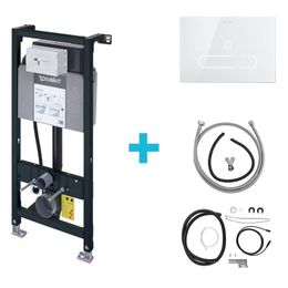 Duravit DuraSystem A2 Set f&uuml;r Starck f Dusch-WC, H: 114,8 cm, Hygienesp&uuml;lung integriert, WD1013000000+WD5003012000+1007310000+1007290000,