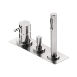 RITMONIO Diametro35 S 3-Loch Wannenarmatur zur Wannenrandmontage, PR52EF101IX,