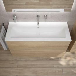 Duravit ME by Starck Waschtisch, evineo ineo5 evo Unterschrank B: 121 cm, 2 Ausz&uuml;ge, mit Griffmulde,, 236112AC60+BE0716OA,