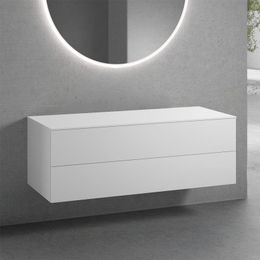 neoro n50 Schrank mit Konsolenplatte B: 140,5 H: 48 T: 51,5 cm, 2 Ausz&uuml;ge, BN0496WM+BN0408WM,