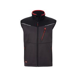 HOLEX Softshell Weste, dunkelgrau / schwarz / rot, Unisex-Gr&ouml;&szlig;e: XL (090603 XL)