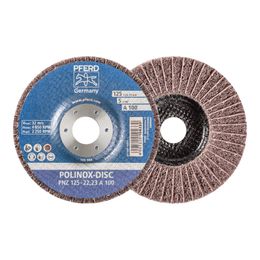 Pferd TOOLS POLINOX Vlies-Schleifdisc PNZ &Oslash; 125 mm Bohrung-&Oslash; 22,23 mm A100 f&uuml;r Feinschliff und Finish (44692266)