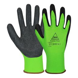 HASE 5-Fg.-Sicherheitshandschuhe SUPERFLEX green, Polyamid/Latex, Gr&ouml;&szlig;e 7 (508610-7)