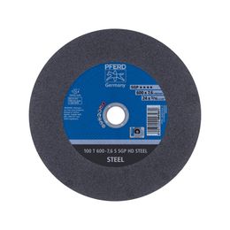 Pferd TOOLS Station&auml;re Trennscheibe T 600x7,6x60mm "hart" HD STEEL f&uuml;r Stahl 100m/s (66397707)
