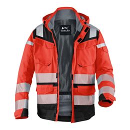 K&Uuml;BLER WORKWEAR K&uuml;bler PSA Reflectiq Jacke 1307 warnrot/schwarz M ; K&uuml;bler Workwear (13078332-5499-M)