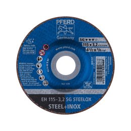 Pferd TOOLS Trennscheibe EH 115x3,2x22,23 mm gekr&ouml;pft Leistungslinie SG STEELOX f&uuml;r Stahl/Edelstahl (61332432)