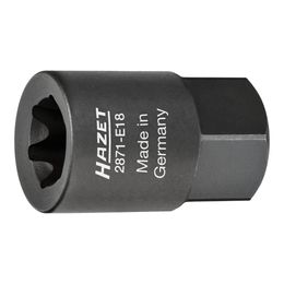 Hazet Bremssattel TX Einsatz 2871-E18 Au&szlig;en-Sechskant 22 mm Au&szlig;en TX Profil E18)