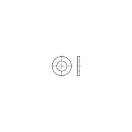 ISO 8738 Flache Scheibe Stahl 45mm Produktklasse A ; Industrial Quality Supplies (087380000450000)