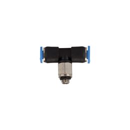 Riegler T-Steckverschraubung &raquo;Blaue Serie&laquo; mini, drehbar, M5, 131.005-3M)