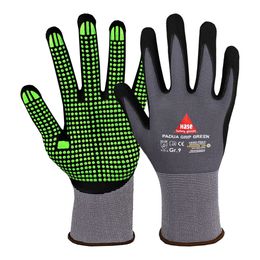 HASE Sicherheitshandschuhe Padua Grip green Gr&ouml;&szlig;e 8, Nitril Foam (508150G-8)