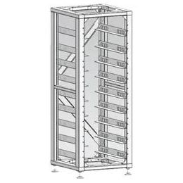 Deye 3U-LRack-System f&uuml;r Hochvolt 8 BOS-GM 5.1 Batterien 58,9x59x164 cm