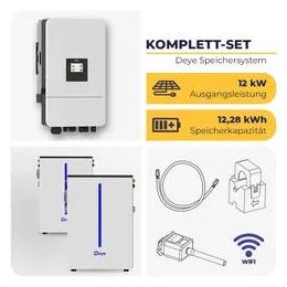 Deye Hybrid-Wechselrichter SUN-12K-SG05LP3 mit 2 x RW-M6.1-B Batteriespeicher | 3-phasig | 12 kW | 12,28 kWh