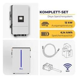 Deye Hybrid-Wechselrichter SUN-12K-SG05LP3 mit 1 x RW-M6.1-B Batteriespeicher | 3-phasig | 12 kW | 6,14 kWh