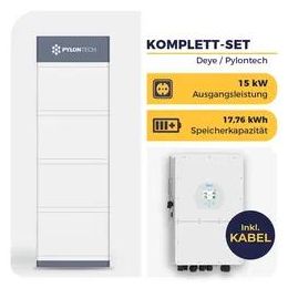 Deye Hybrid-Wechselrichter SUN-15K-SG01GP3-EU-AM2 mit Pylontech Force H2 | Hochvolt-Speichersystem | 3-phasig | 15 kW | 17,76 kWh