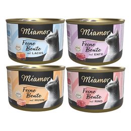Miamor Feine Beute Mixpaket Katzen-Nassfutter getreidefrei 12x185g
