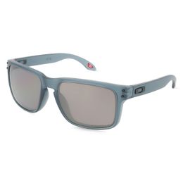 Oakley OO9102 HOLBROOK | Herren-Sonnenbrille | Fassung: Vollrand, Quadratisch, Kunststoff, Schwarz Matt | Glasfarbe: Grau