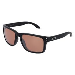 Oakley OO9417 HOLBROOK XL | Herren-Sonnenbrille | Fassung: Vollrand, Quadratisch, Kunststoff, Schwarz Matt | Glasfarbe: Grau