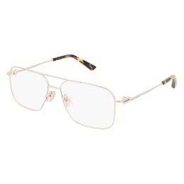 Bottega Veneta BV1384O Brille Herren | Fassung: Vollrand, Pilot, Silber
