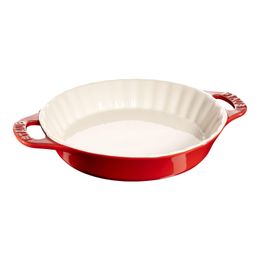 Staub Ceramique Kuchenform 28 cm, rund, Kirsch-Rot, Keramik