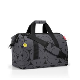 Reisenthel Reisetasche Allrounder L smiley grey, Anthrazit, Textil, 48x39.5x29 cm, Innensteckf&auml;cher, Tragehenkel, verstellbarer Schultergurt, Freizeit, Koffer & Taschen, Reisetaschen