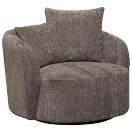 CARRYHOME Sessel, Dunkelgrau, Holz, Metall, Textil, Pappel, Sperrholz, F&uuml;llung: Polyester, 101x82x97 cm, Wohnzimmer, Sessel, Sonstige Sessel