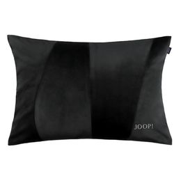 JOOP! Kissenh&uuml;lle J-Decor, Schwarz, Textil, Uni, 40x60 cm, hochwertige Qualit&auml;t, Wohntextilien, Bez&uuml;ge, Kissenbez&uuml;ge