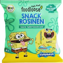 Kindersnack SpongeBob Rosinen saurer Apfel-Geschmack ab 3 Jahren (6x14 g) foodloose