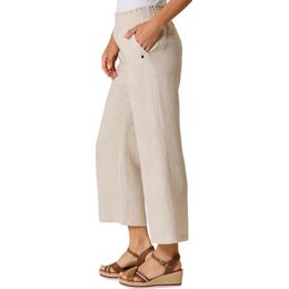 CREATION L PREMIUM Witt Damen Leinenhose mit weitem Bein, sand-meliert, Gr&ouml;&szlig;e 38