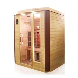 Dewello&reg; Infrarotkabine Infrarotsauna TORONTO 160cm x 110cm inkl. 5 Vollspektrumstrahler, 4 Karbonstrahler, 4 Personen