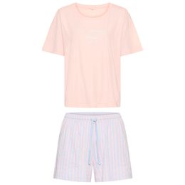 VIVANCE by LASCANA Short Pajama Set female size XS/S Sky blue / Powder / White