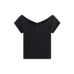 Tommy Jeans T-Shirt Damen Gr&ouml;&szlig;e XXS schwarz