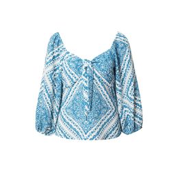Dorothy Perkins Bluse Damen Gr&ouml;&szlig;e L blau / wei&szlig;