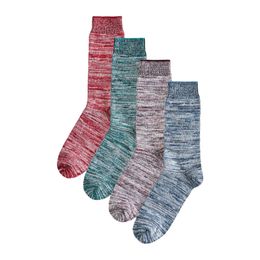 next Socken Herren Gr&ouml;&szlig;e 39/42.5 blaumeliert / graumeliert / gr&uuml;nmeliert / rotmeliert